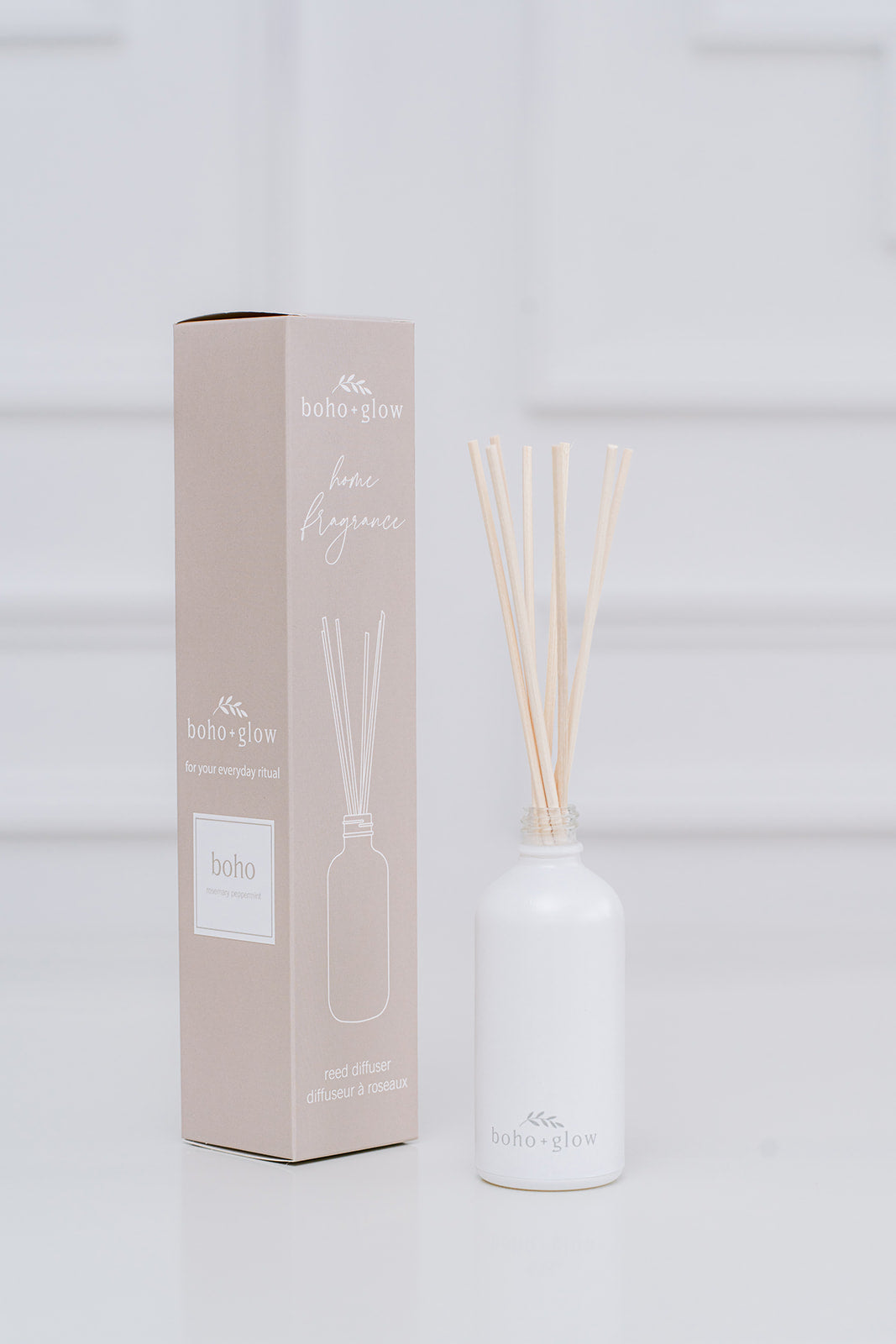boho - rosemary mint // reed diffuser – boho + glow