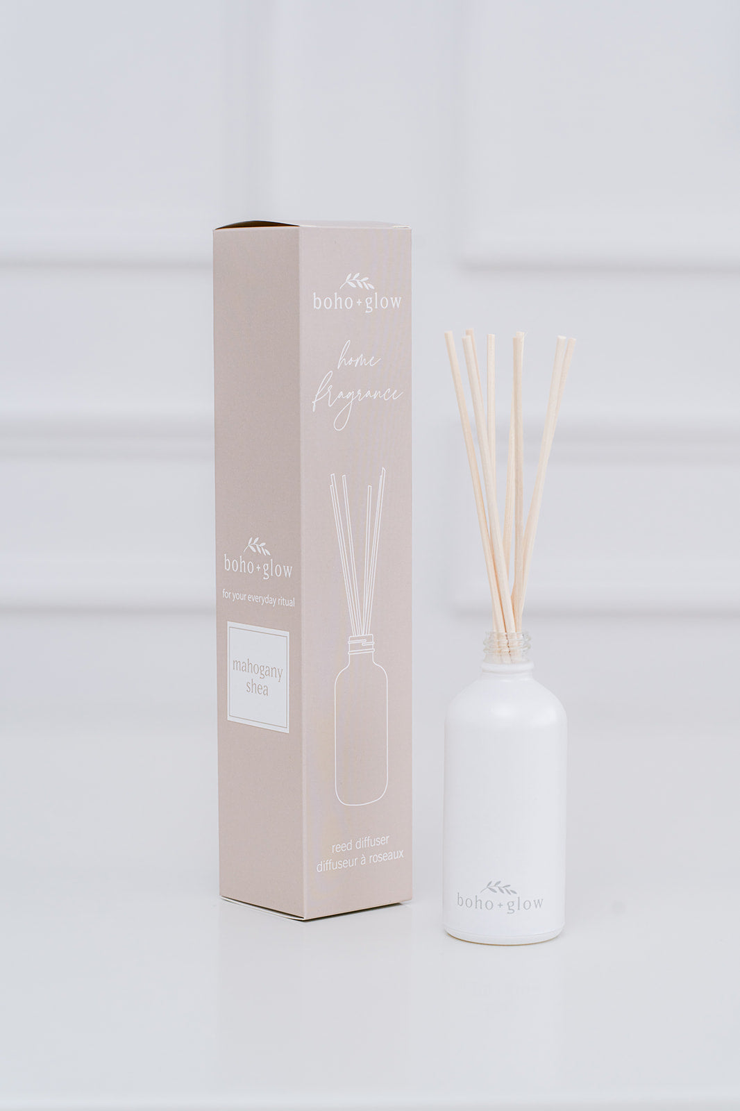 mahogany shea // reed diffuser – boho + glow