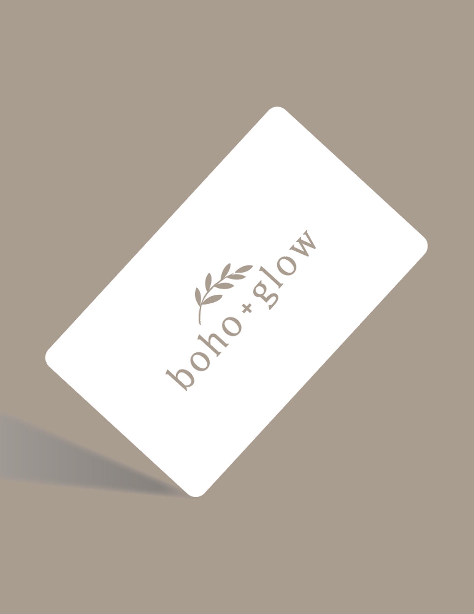 gift card – boho + glow